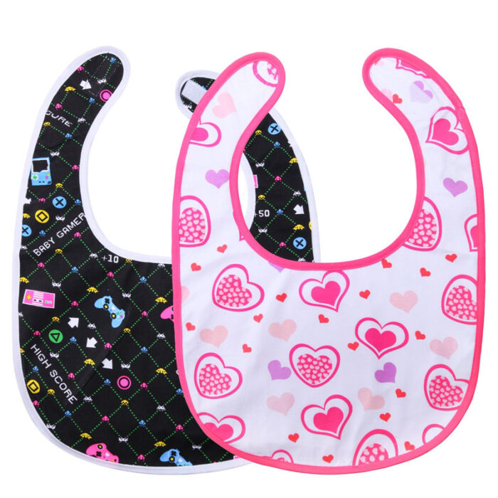 Gamer&Princess Hearts Bib Set - LittleForBig Cute & Sexy Products