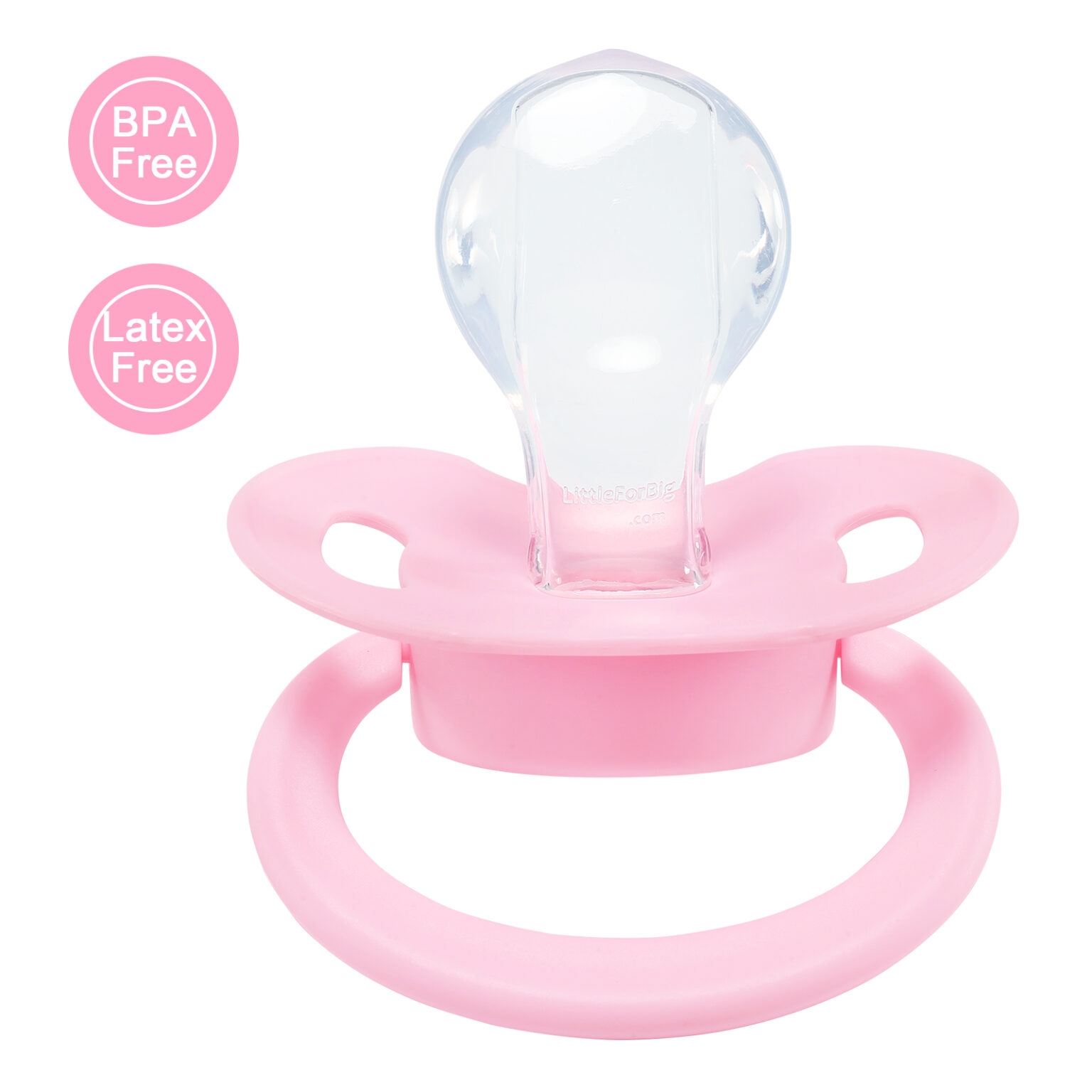 GEN-II Adult Sized Pacifier 3 Pack - Dark-Pink Medium-Pink Light-Pink ...