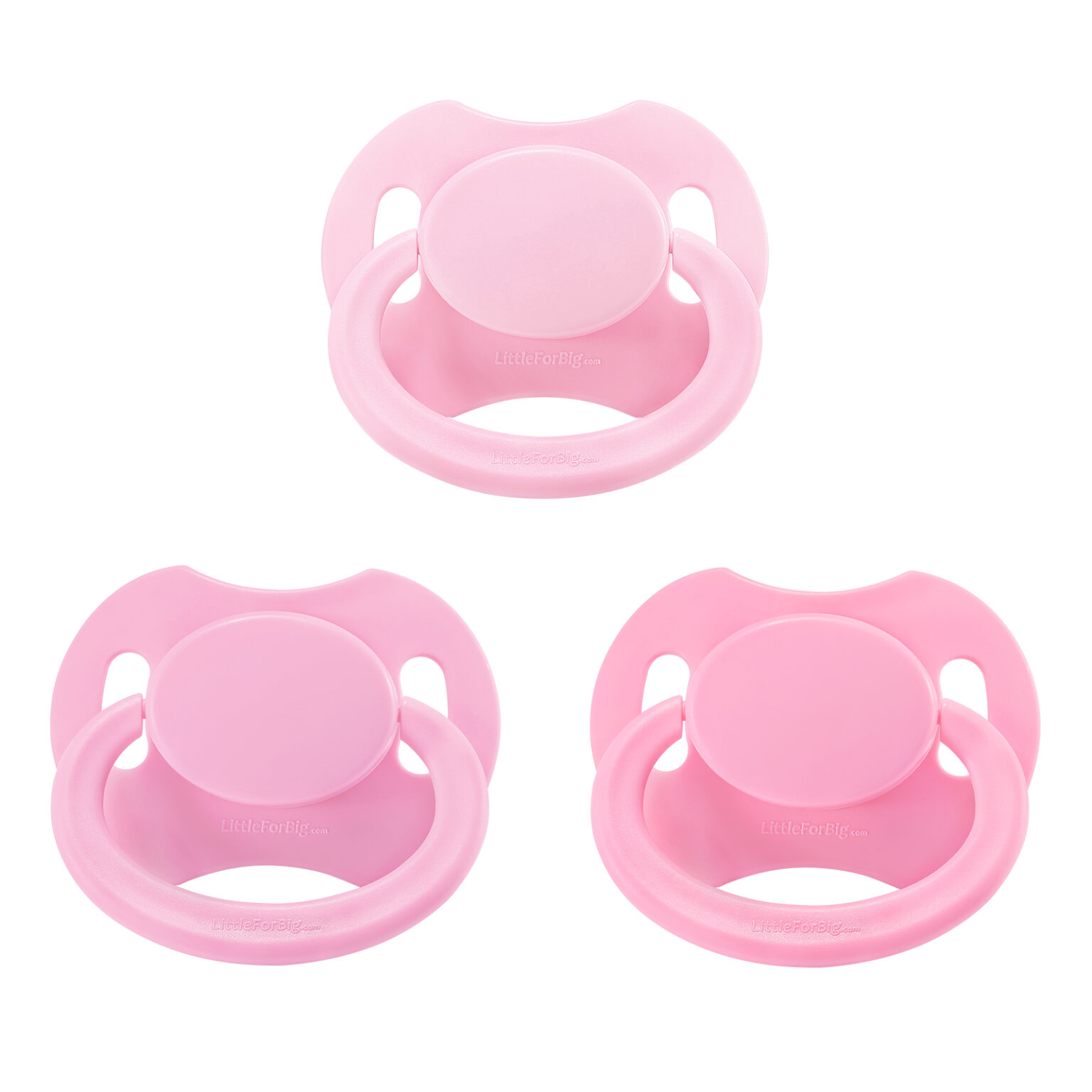 GEN-II Adult Sized Pacifier 3 Pack - Dark-Pink Medium-Pink Light-Pink ...