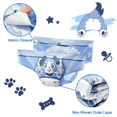 Little Blue BabyFur Cloth Back Diapers 2 Pieces Sample Pack(M)/(L)/(XL ...