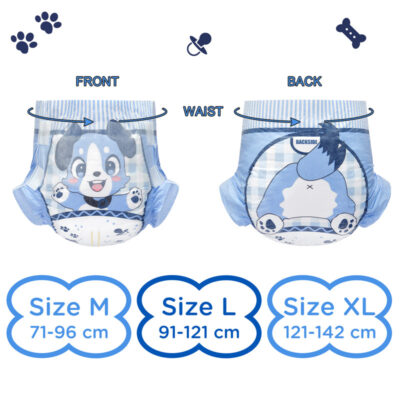 Little Blue BabyFur Cloth Back Diapers 10 Pieces Pack(M)/(L)/(XL ...