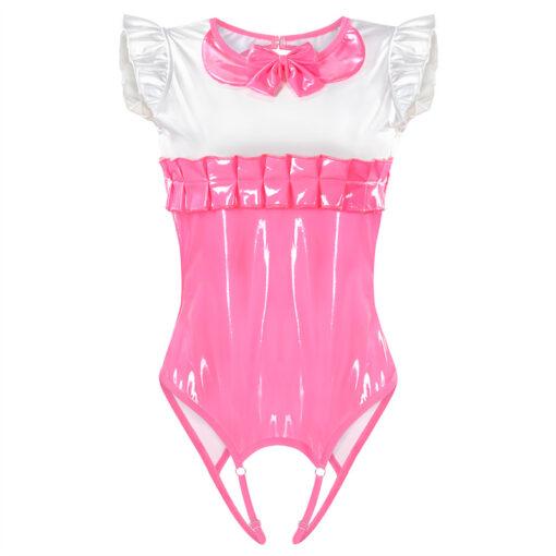 Latex-Like Peekaboo Onesie Bodysuit - LittleForBig Cute & Sexy Products